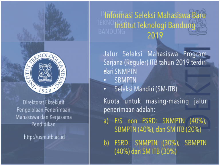 Jurusan dan Informasi Lengkap Kelas Internasional ITB